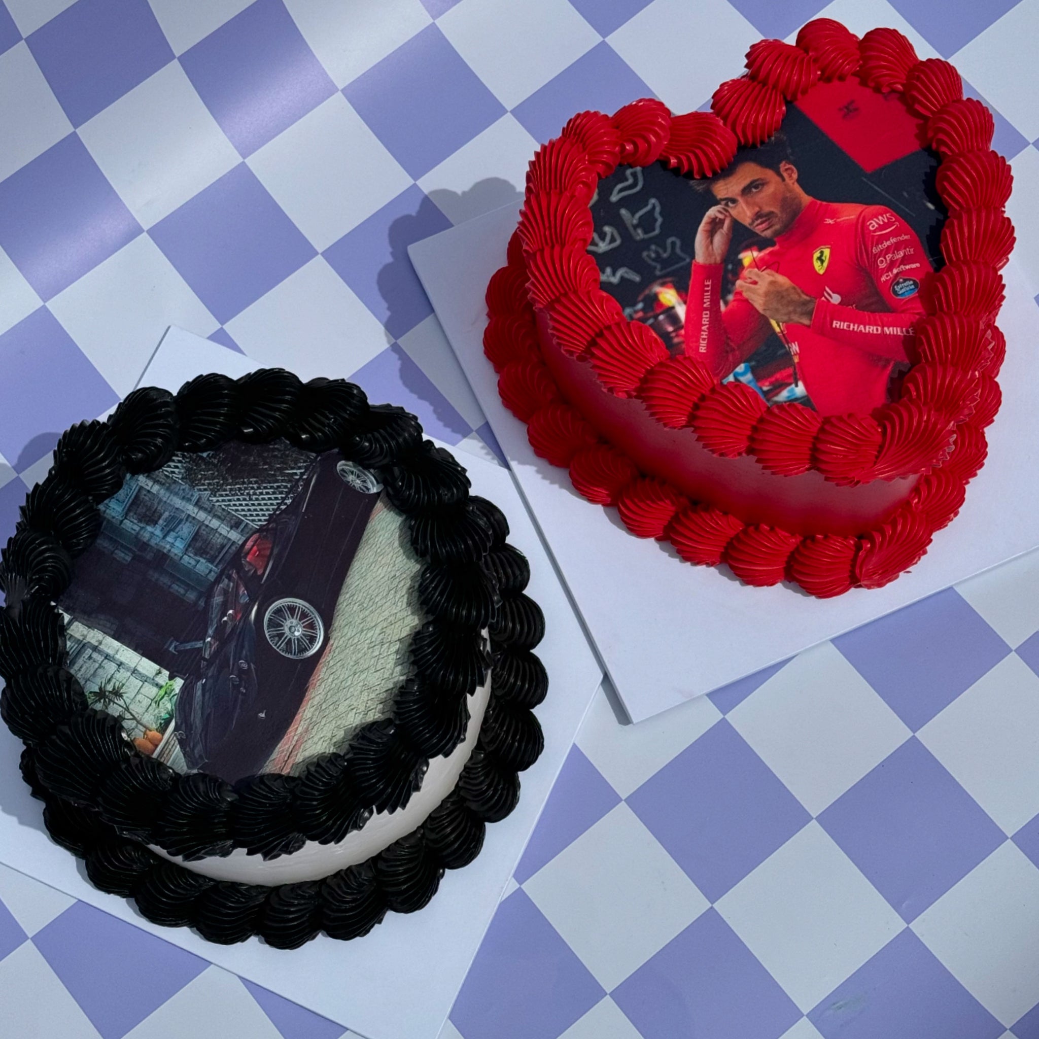 Retro Edible Image Cake - From $120