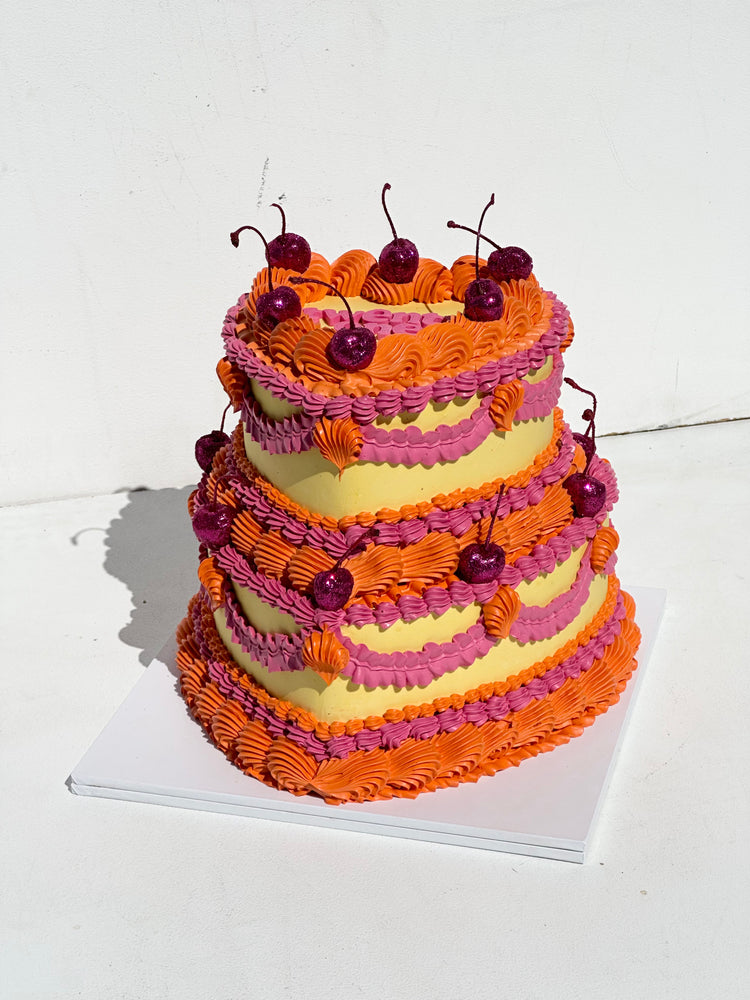 Retro Text Cake – PerthCakeCollective