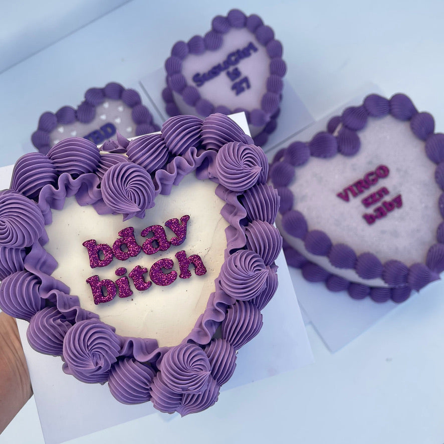 Retro Text Cake – PerthCakeCollective